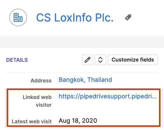 Web Visitors - Knowledge Base | Pipedrive